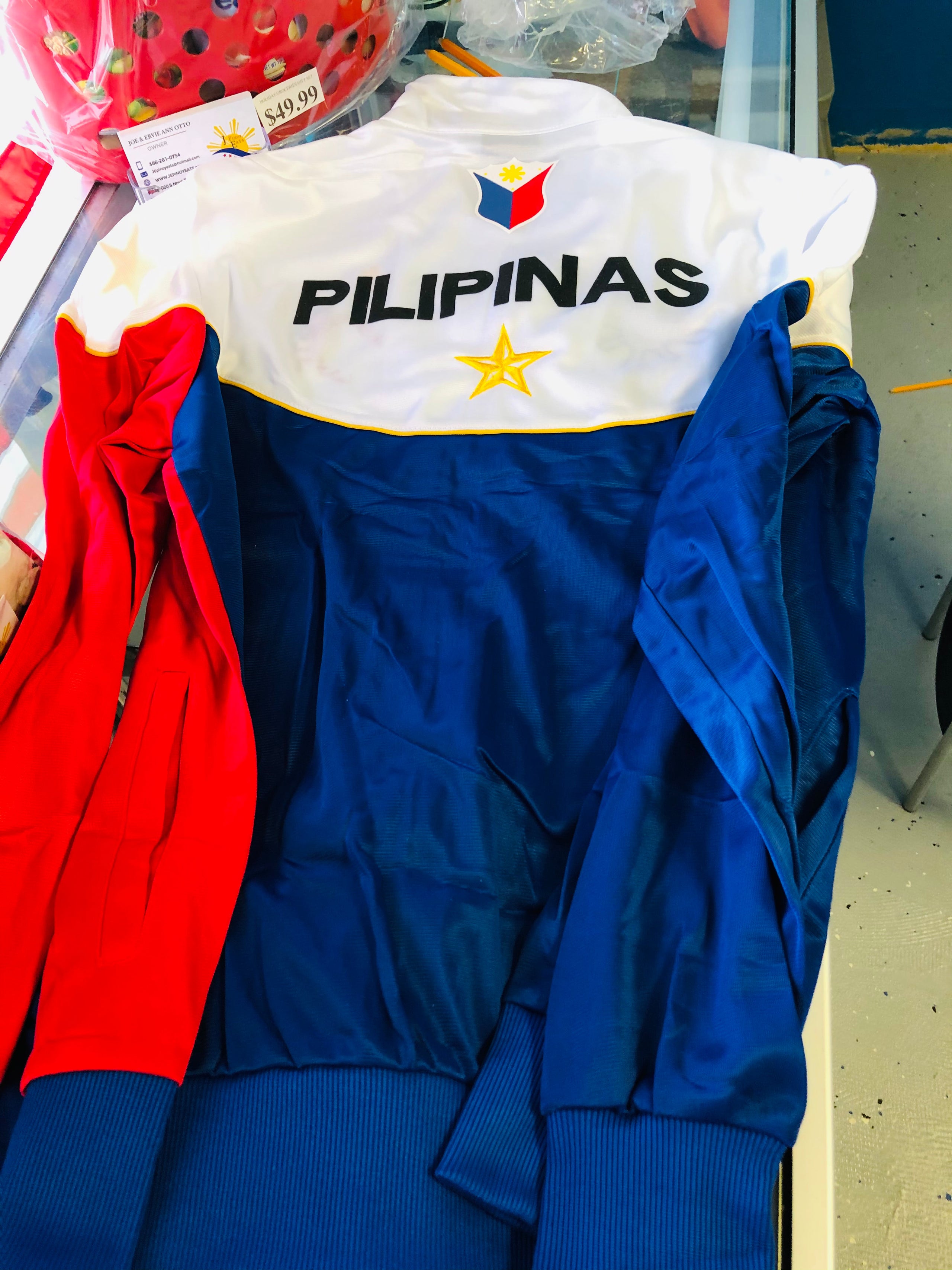 PHILIPPINE FLAG JACKET SIZE | J & E Pinoy Eats
